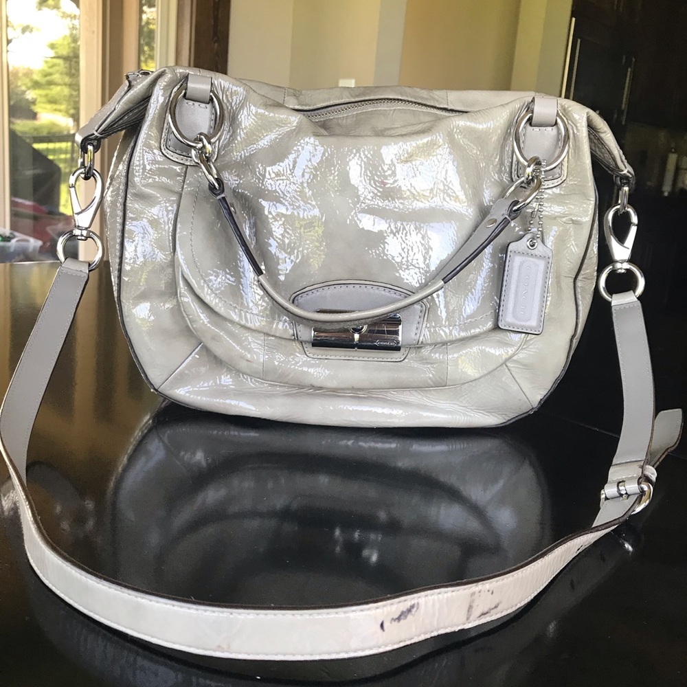 Coach Kristin Patent Leather Satchel - Gem